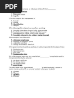 Takaful Basic Exam Practice Questions | PDF | Insurance | Indemnity