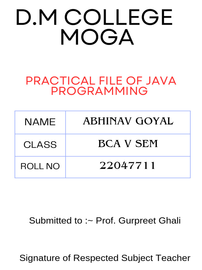 d.m College Moga | PDF