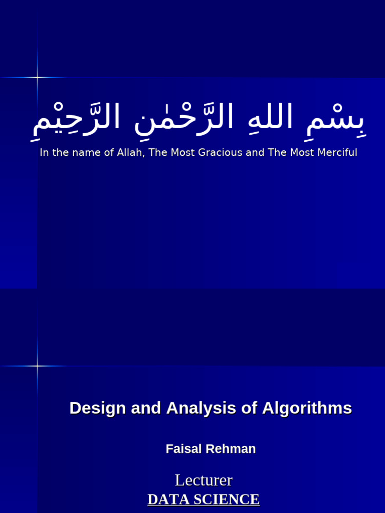 Lec19 (DSA) - Faisal Rehman | PDF