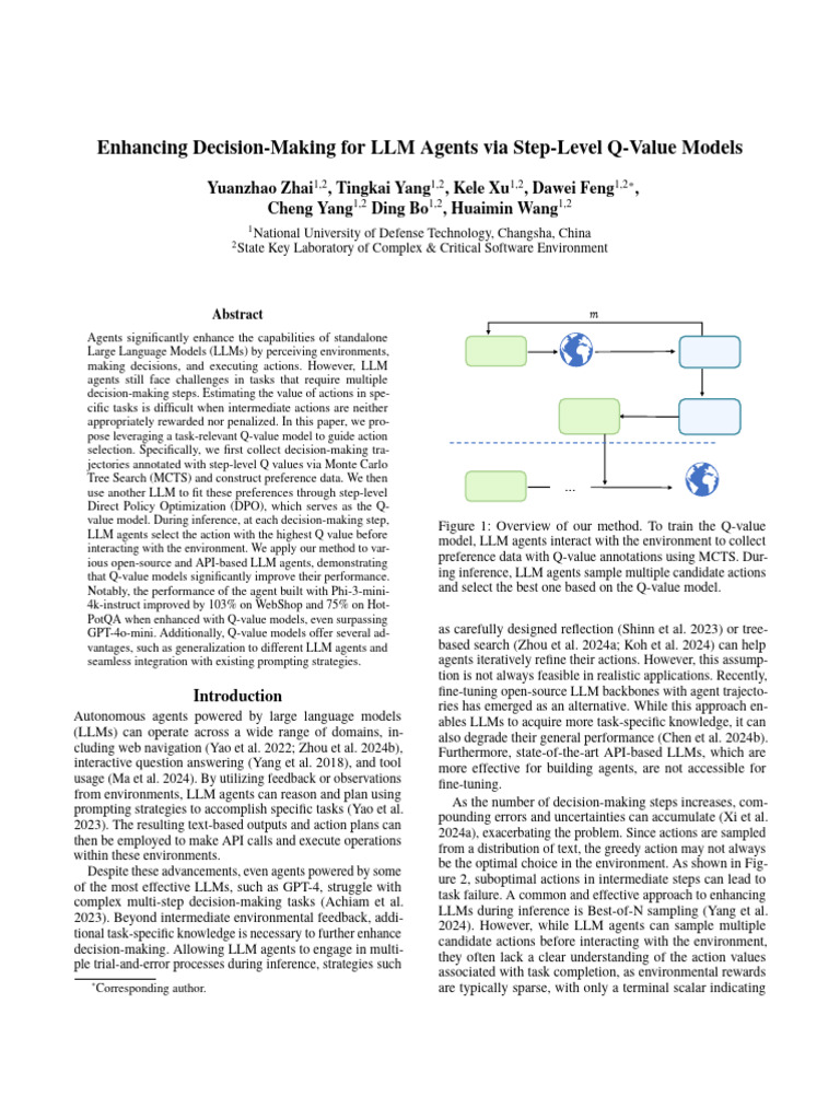 Enhancing LLM Decision-Making with Q-Values | PDF | Applied Mathematics