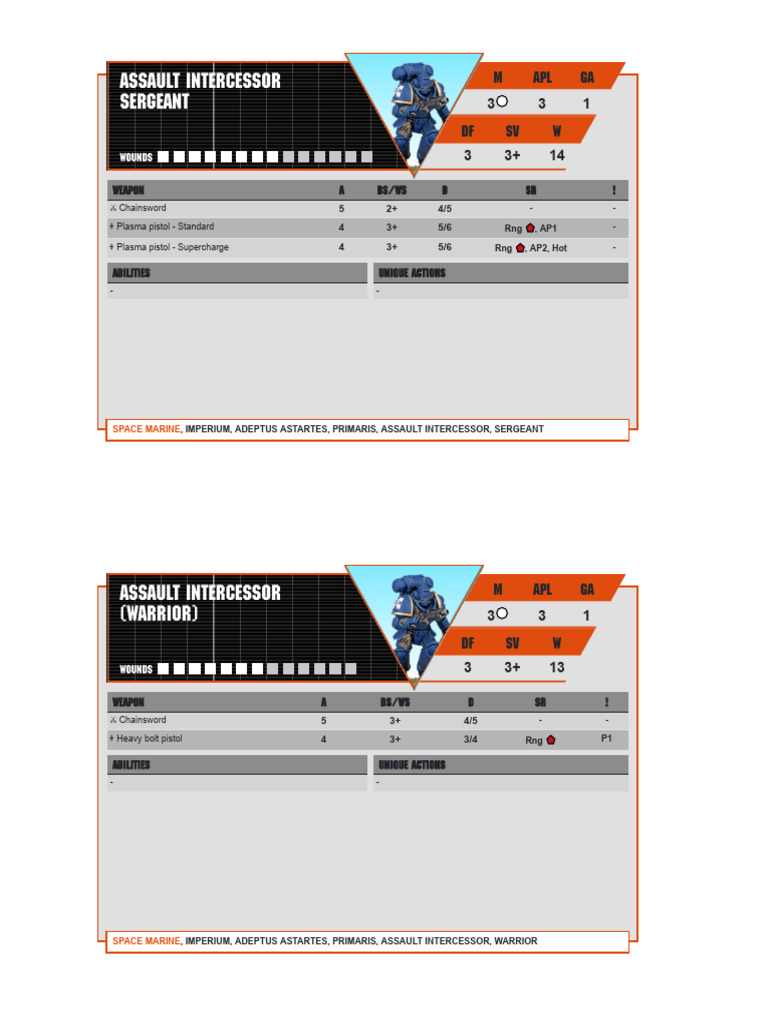 Space Marine Assault Intercessor PDF | PDF | Campaign Settings | Marines