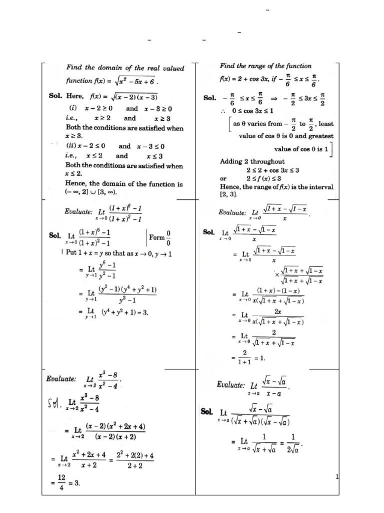 EMaths I - Unit I -Q &A 2 marks-PSI | PDF