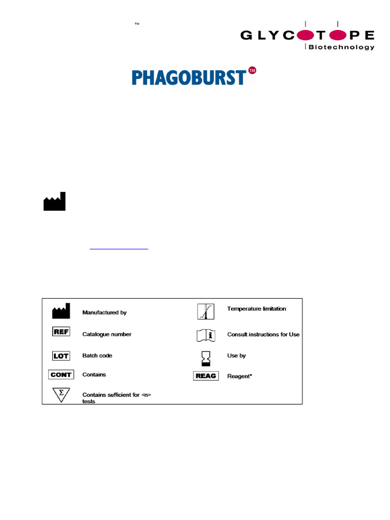 Glycotope PHAGOBURST Product Sheet | PDF | Granulocyte | Phagocyte
