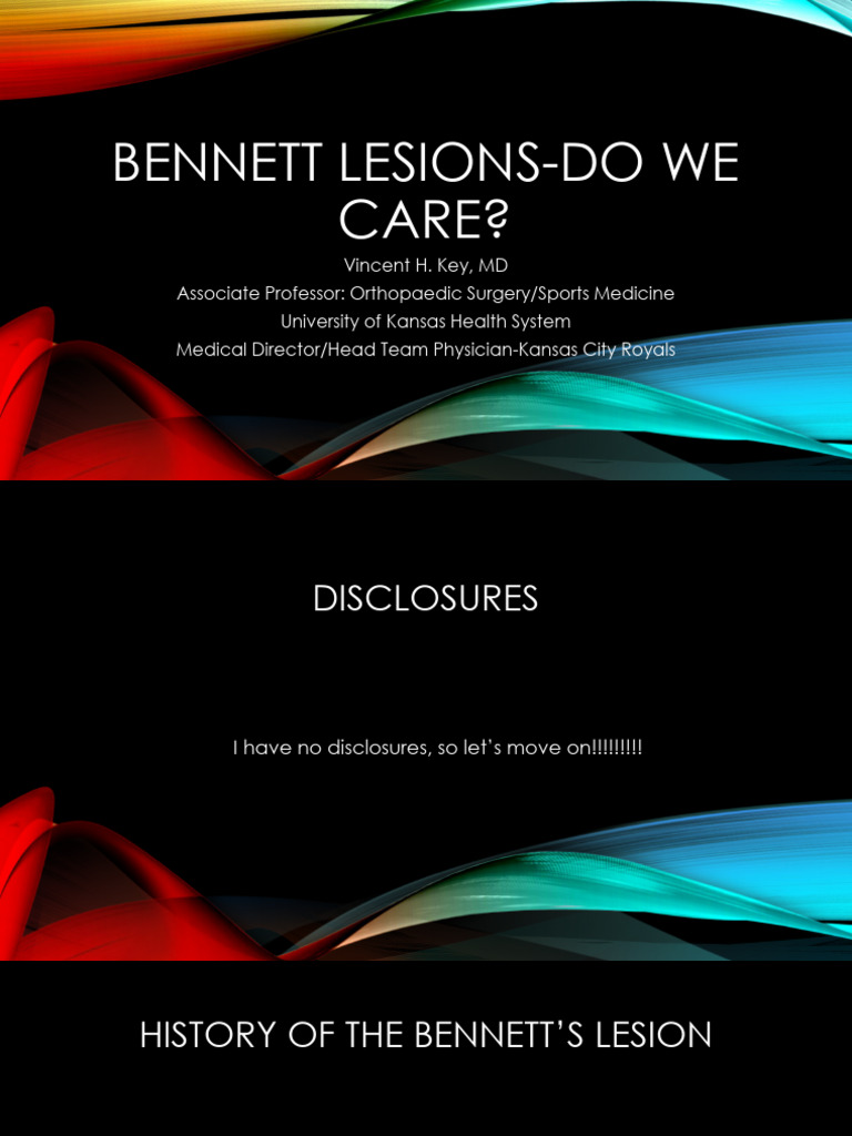 Key - Bennet Lesions Do We Care | PDF | Shoulder | Medical Specialties