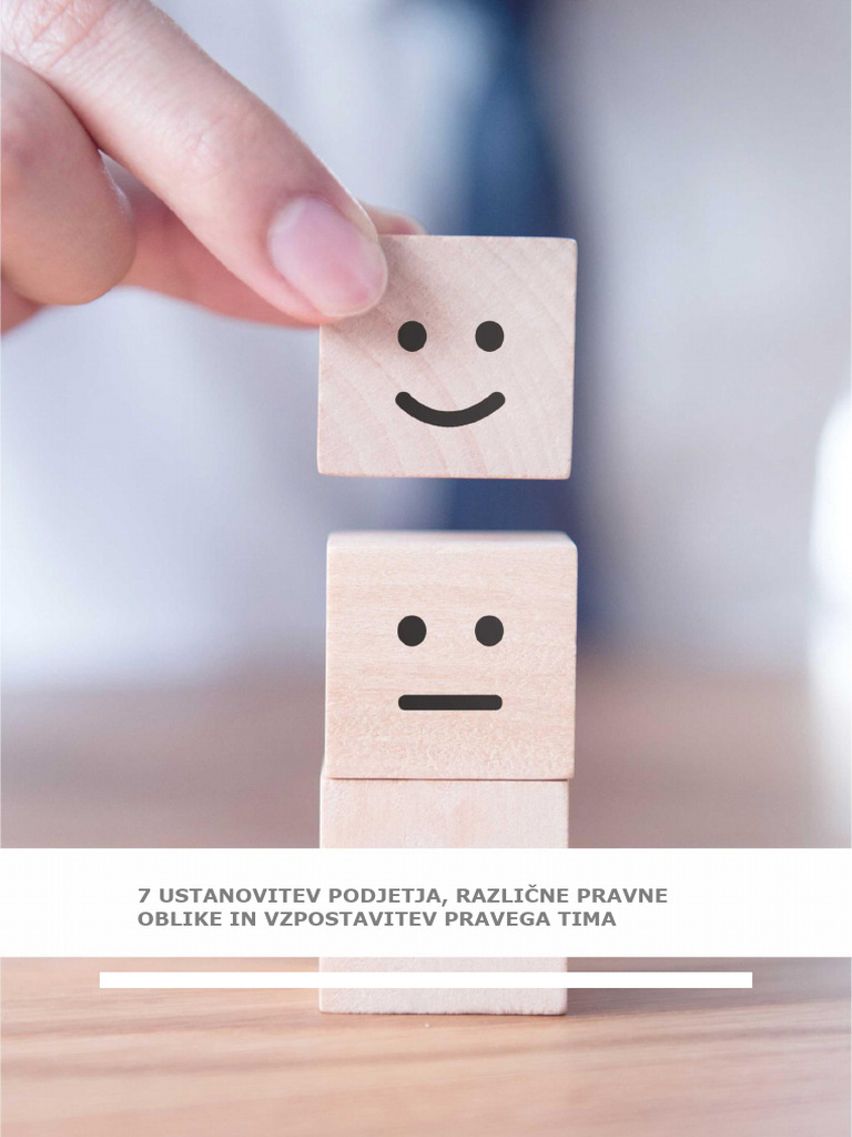 Poglavje 7 Ustanovitev Podjetja Razlicne Pravne Oblike in Vzpostavitev ...