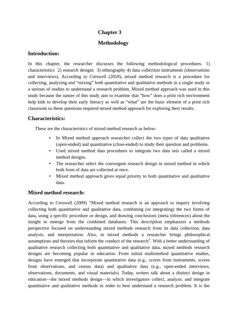 Mixed Methods Research Methodology | PDF | Methodology | Quantitative Research