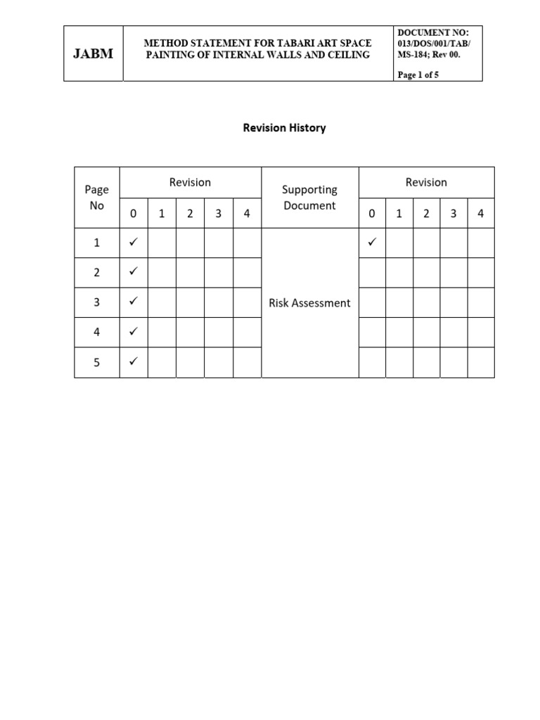 Method-statement-of-painting | PDF | Scaffolding | Paintings
