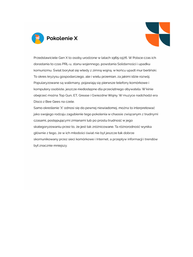 Pokolenie X | PDF