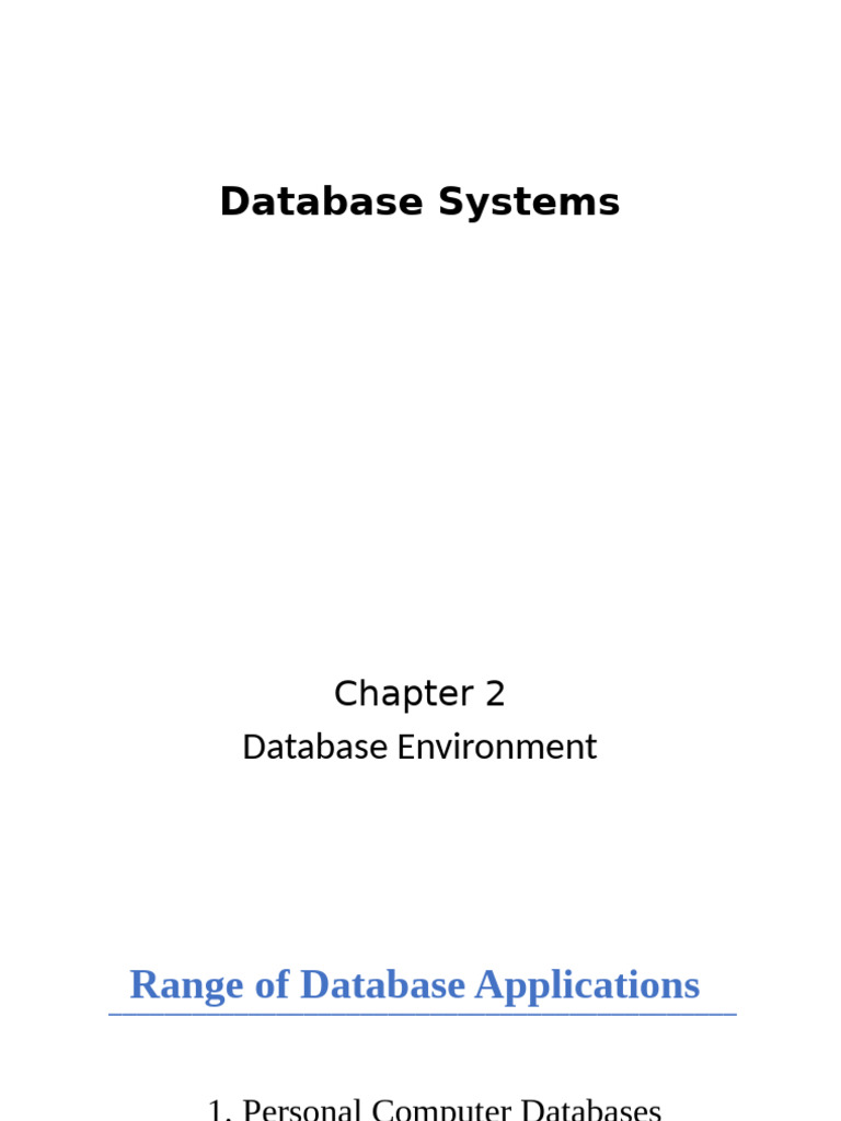 Lecture 2 | PDF | Databases | Client–Server Model Lecture 2 | PDF | Databases | Client–Server Model