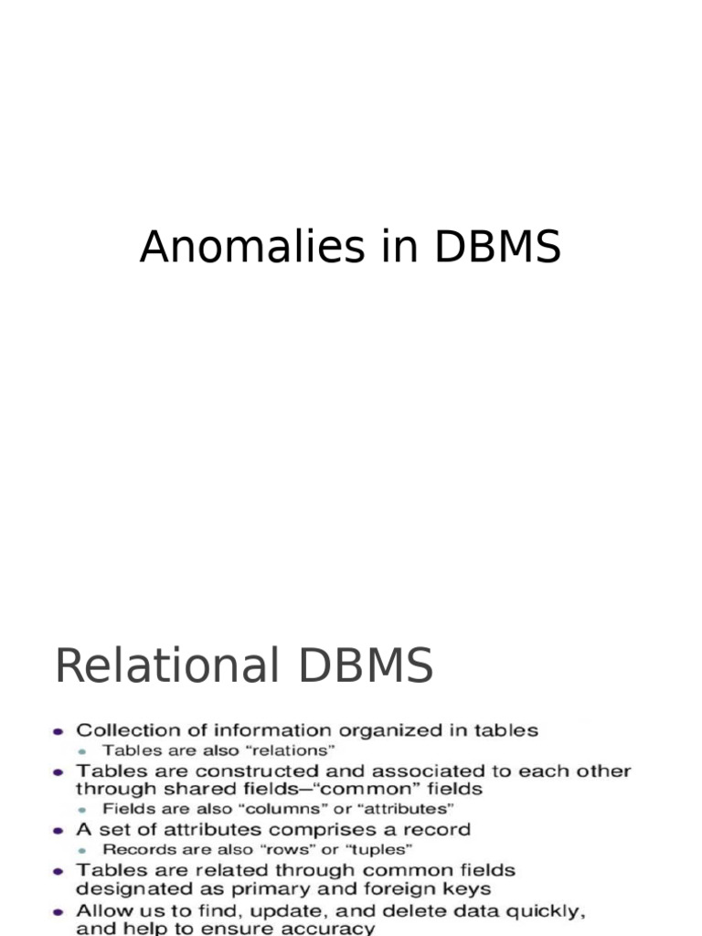 LEC - Anomalies | PDF