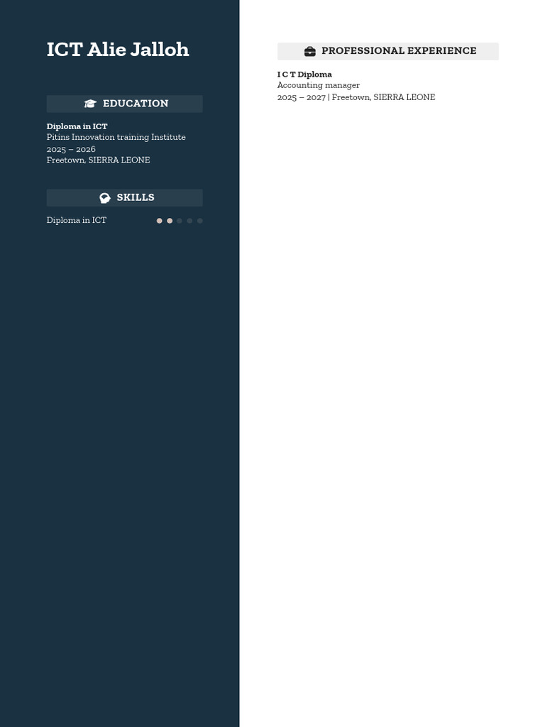 ICT Alie Jalloh FlowCV Resume 20250114 | PDF