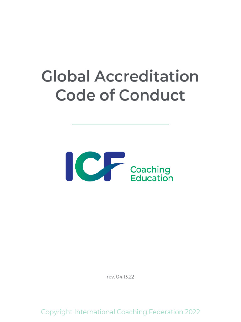 ICF CE - Code of Conduct - 04.13.22 2 | PDF | Mentorship | Information