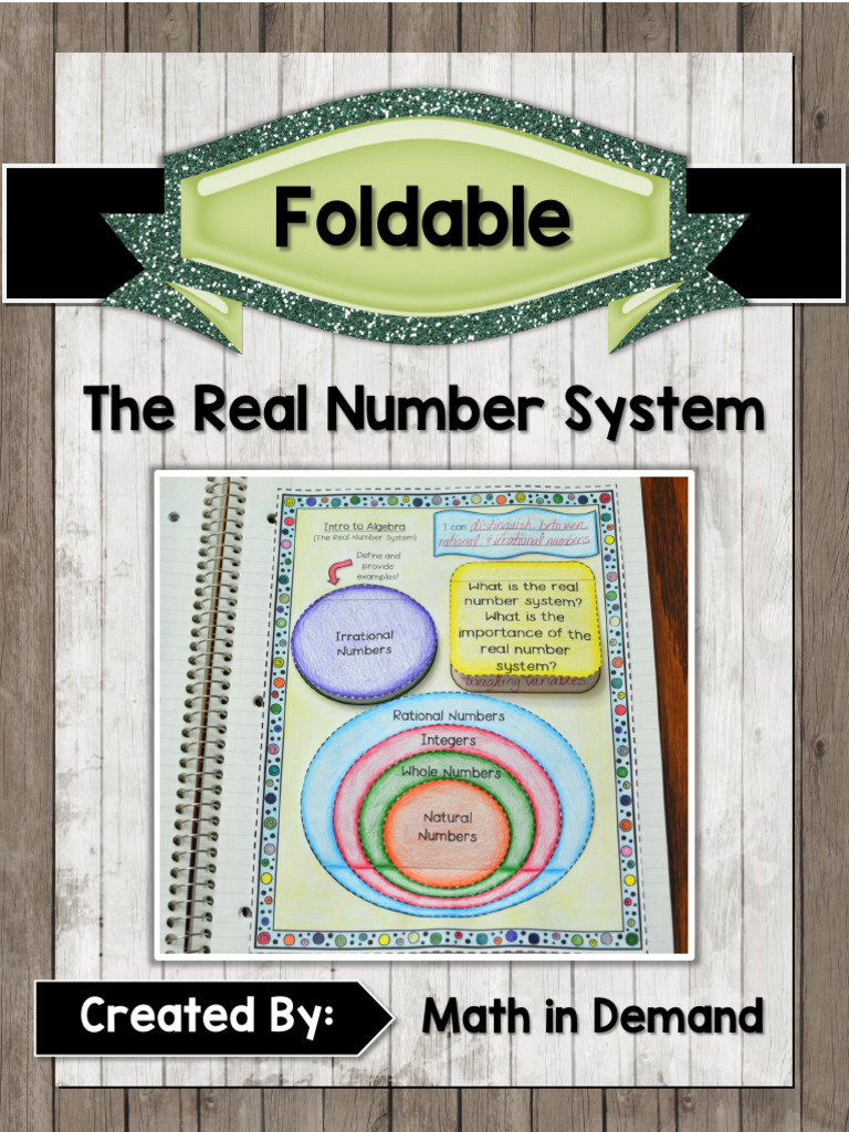 Foldable: The Real Number System | PDF | Numbers | Real Number