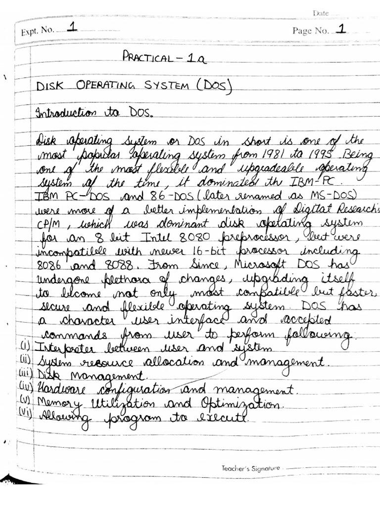 OS Practical 1, 2 | PDF