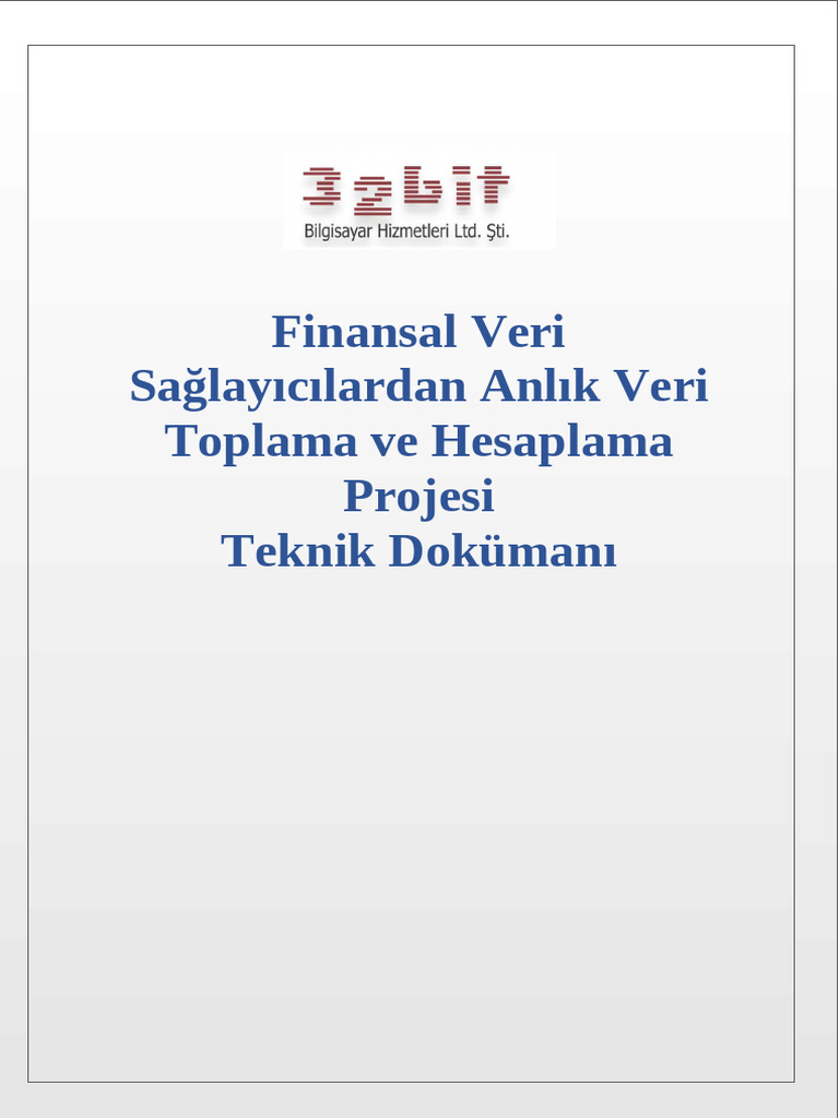 Proje Teknik Dokümanı V0.1 | PDF