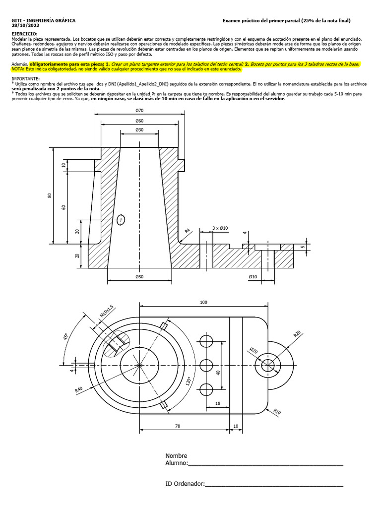 Examen Práctico de Modelado 3D | PDF