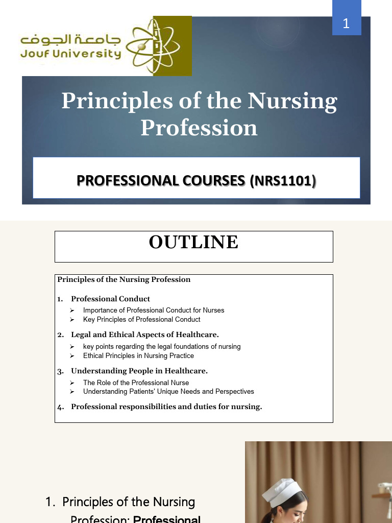 Principles of The Nursing Profession | PDF | Nursing | Health Care