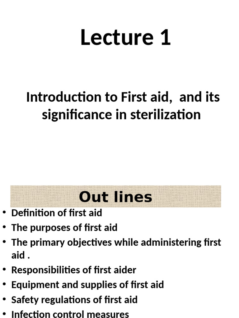 First Aid Basics and Infection Control | PDF | First Aid | Wound