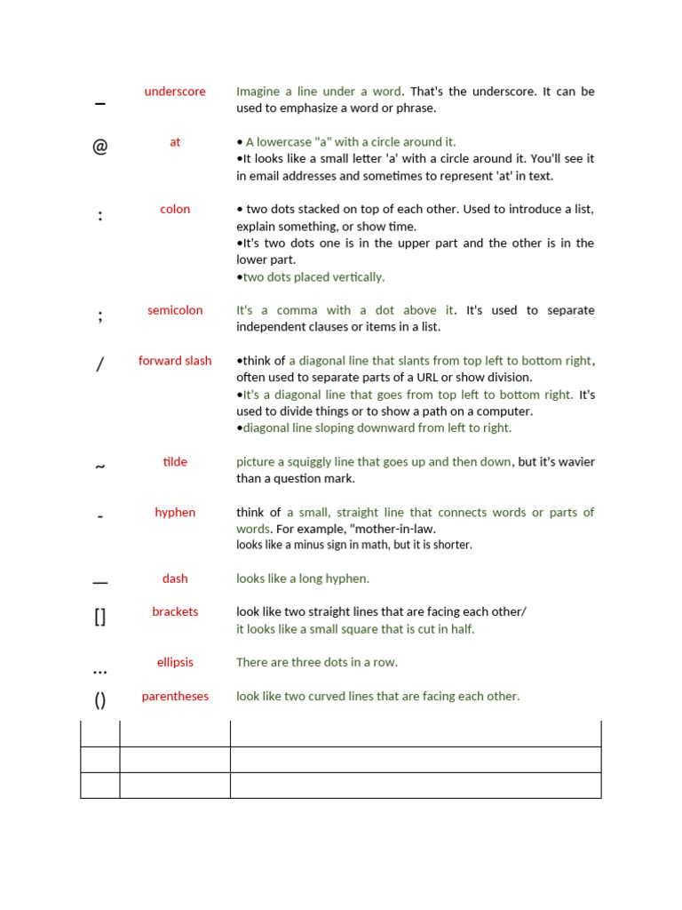 punctuation marks | PDF