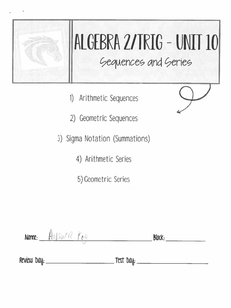 Sequences Series Notes Key | PDF