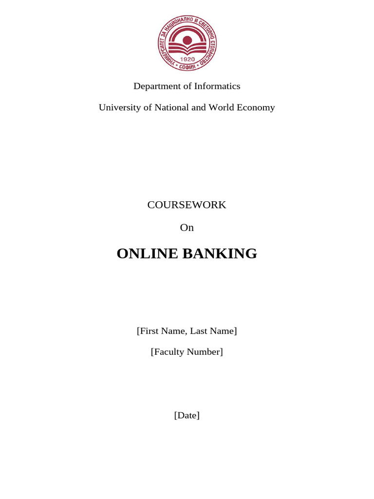 Online Banking Course Work | PDF | World Wide Web | Internet & Web