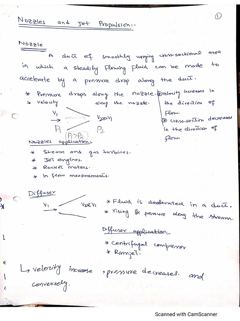 Nozzles and Jet Propulsion | PDF