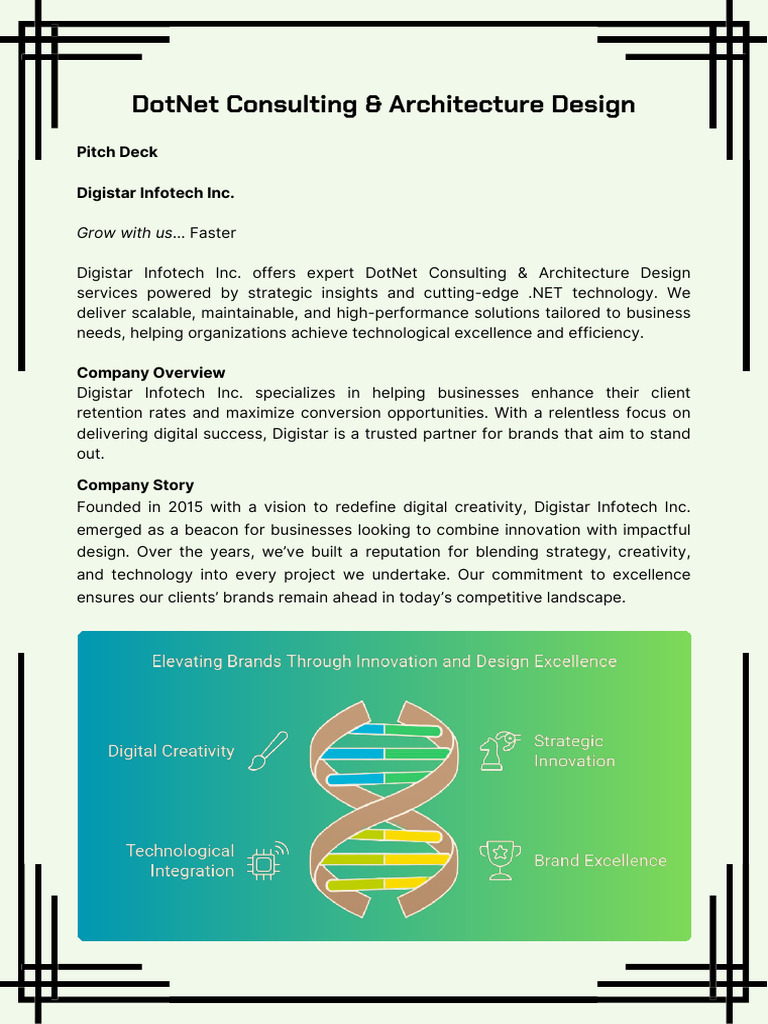 DotNet Consulting & Architecture Design-Light | PDF | Scalability | Creativity