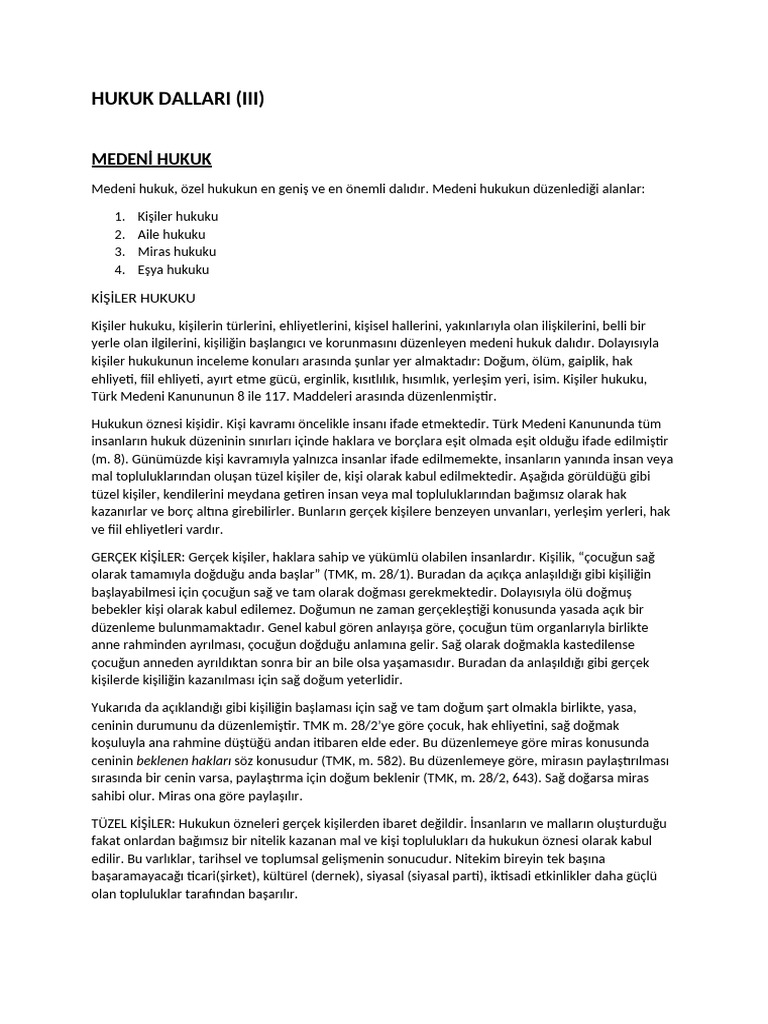 Medeni Hukuj | PDF