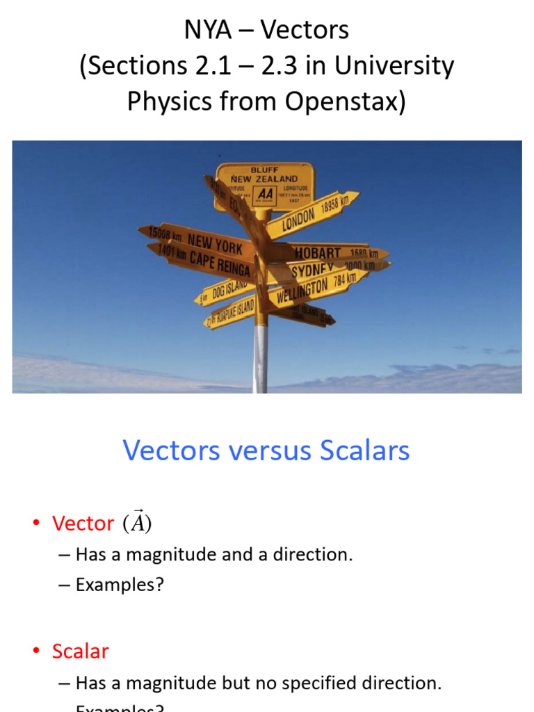 2_NYA_Vectors-1 | PDF | Euclidean Vector | Cartesian Coordinate System 2_NYA_Vectors-1 | PDF | Euclidean Vector | Cartesian Coordinate System