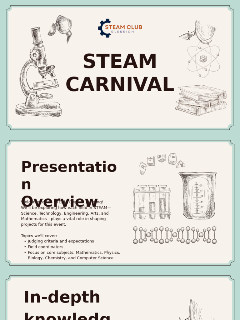 STEAM Carnival Meeting Overview | PDF | Science | Natural Environment