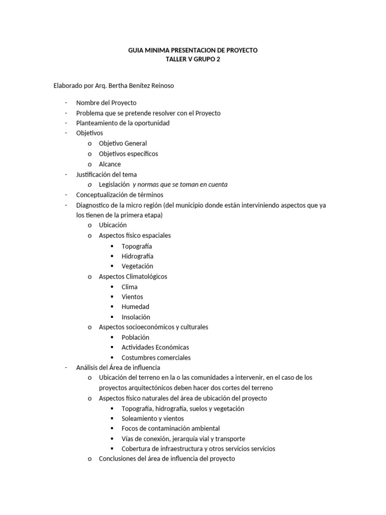 Guia Proyecto Final | PDF