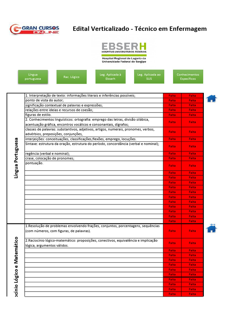 Edital-Verticalizado-Ebserh-HRL-Técnico-em-Enfermagem (1) | PDF | Palavra | Pronome