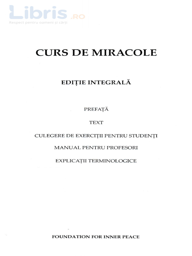 Curs de Miracole | PDF