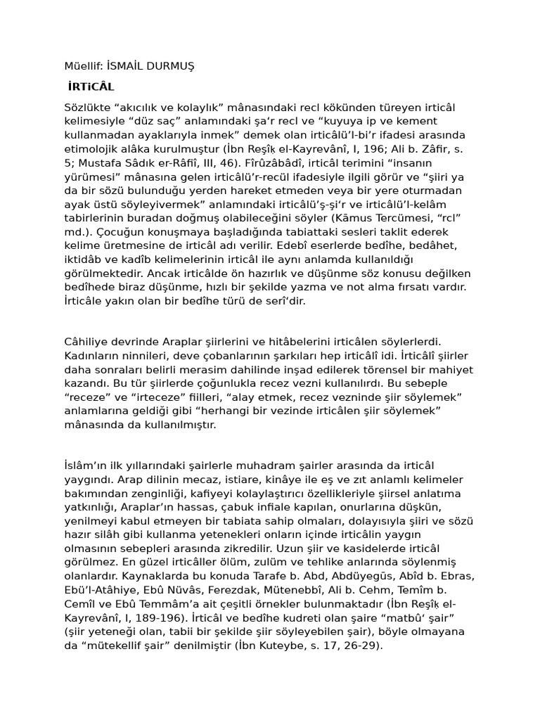 İRTiCÂL-TDV ANSKLPDİ | PDF