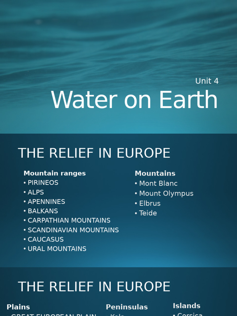 U4. Water On Earth 4 | PDF | Glacier | Sea