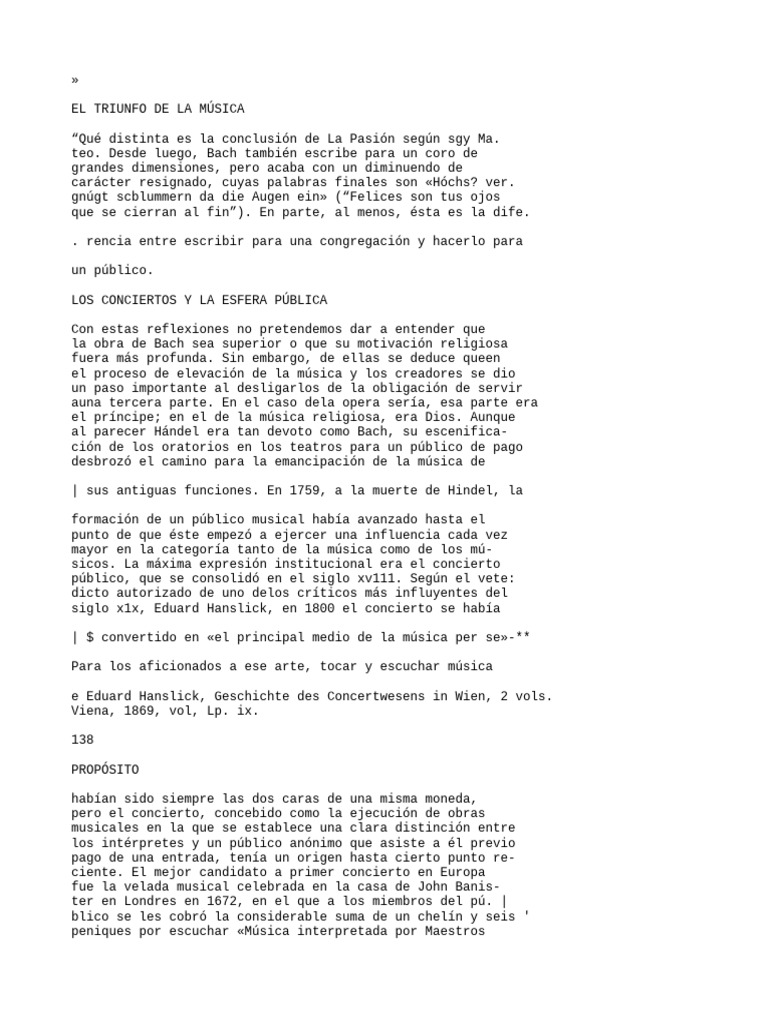 BLANNING. El Triunfo de La Música. Los Conciertos y La Esfera Pública ...