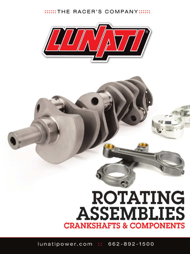 Lunati Racing Engine Components Catalog | PDF | Piston | Propulsion
