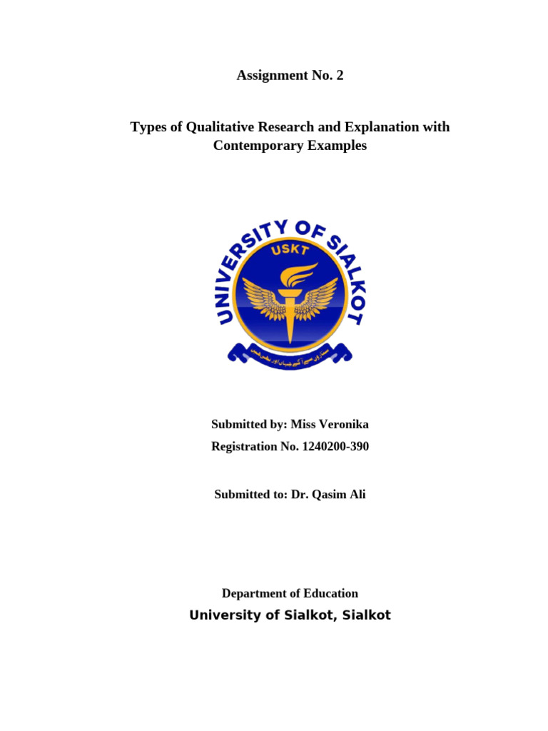 Types of Qualitative Research and Explanation With Contemporary ...