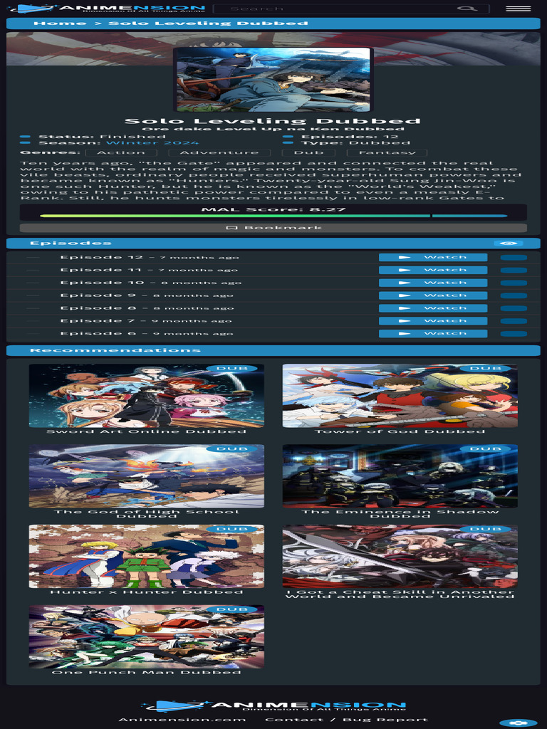 Solo Leveling - Animension | PDF