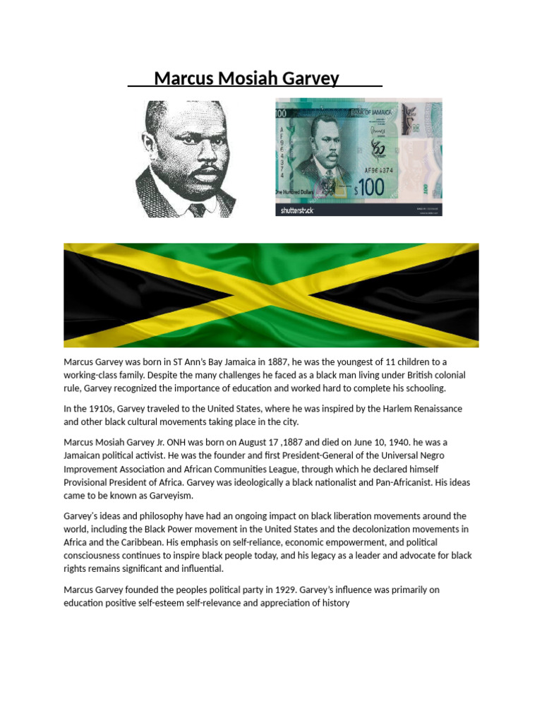 Marcus Mosiah Garvey | PDF