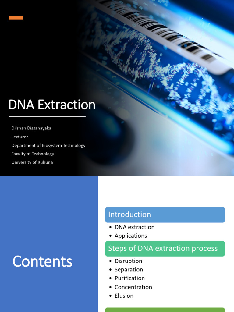 2. DNA extraction | PDF | Protein Purification | Lysis