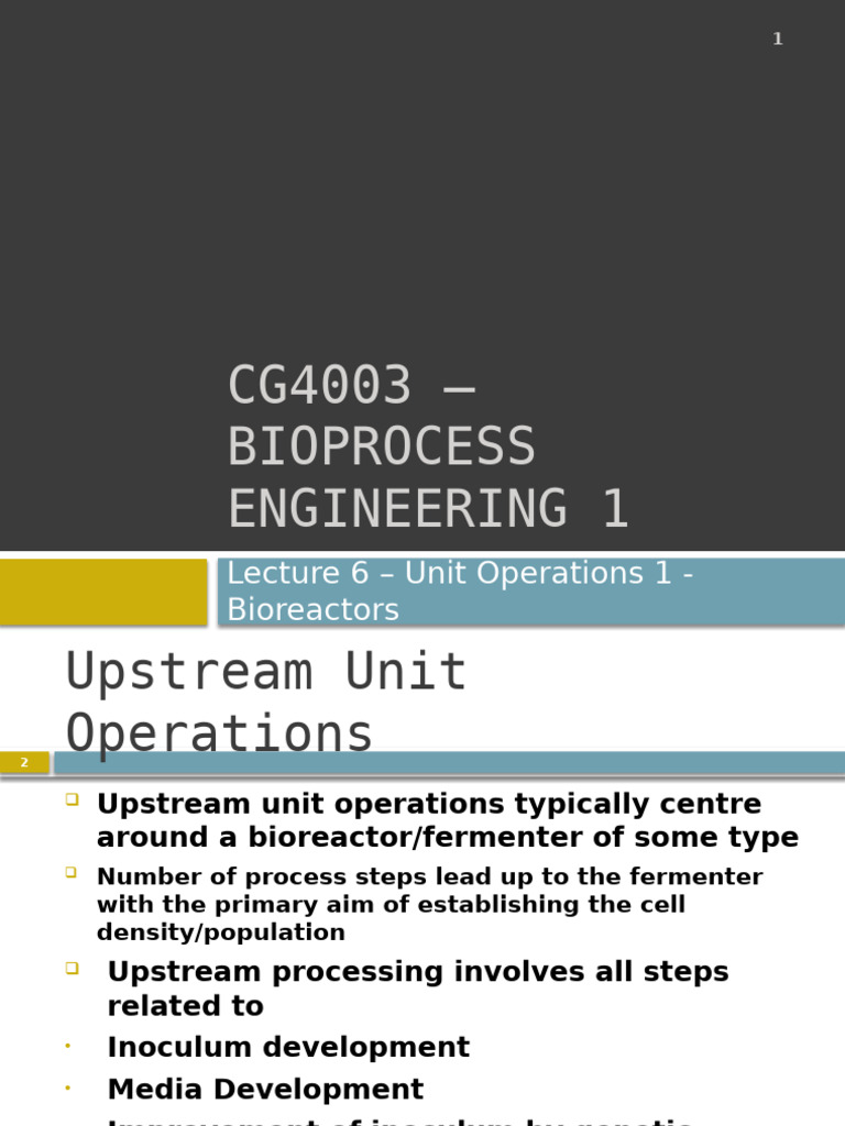Bioprocess Engineering: Bioreactors | PDF | Protein Purification ...