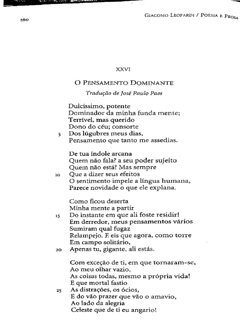 Reflexões sobre Amor e Morte na Poesia de Leopardi | PDF | Amor | Morte