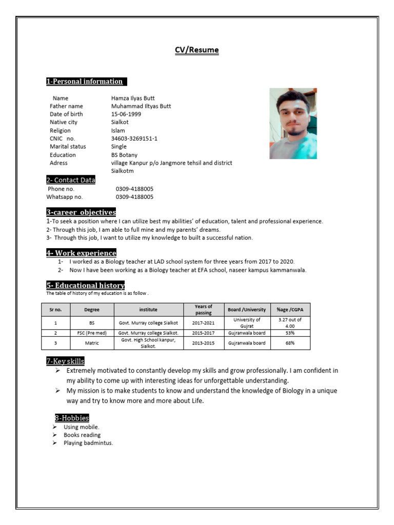 Hamza new cv.. (1) (1) | PDF