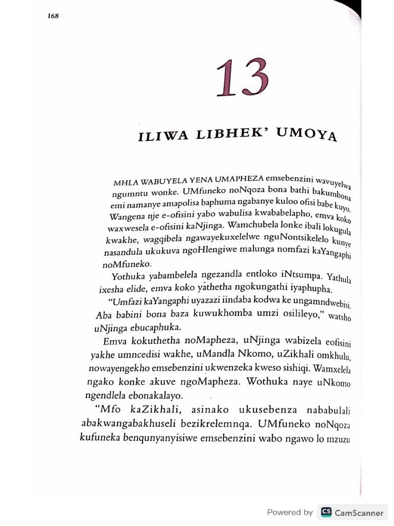 Isahluko 13 Iliwa Libhek ' Umoya | PDF