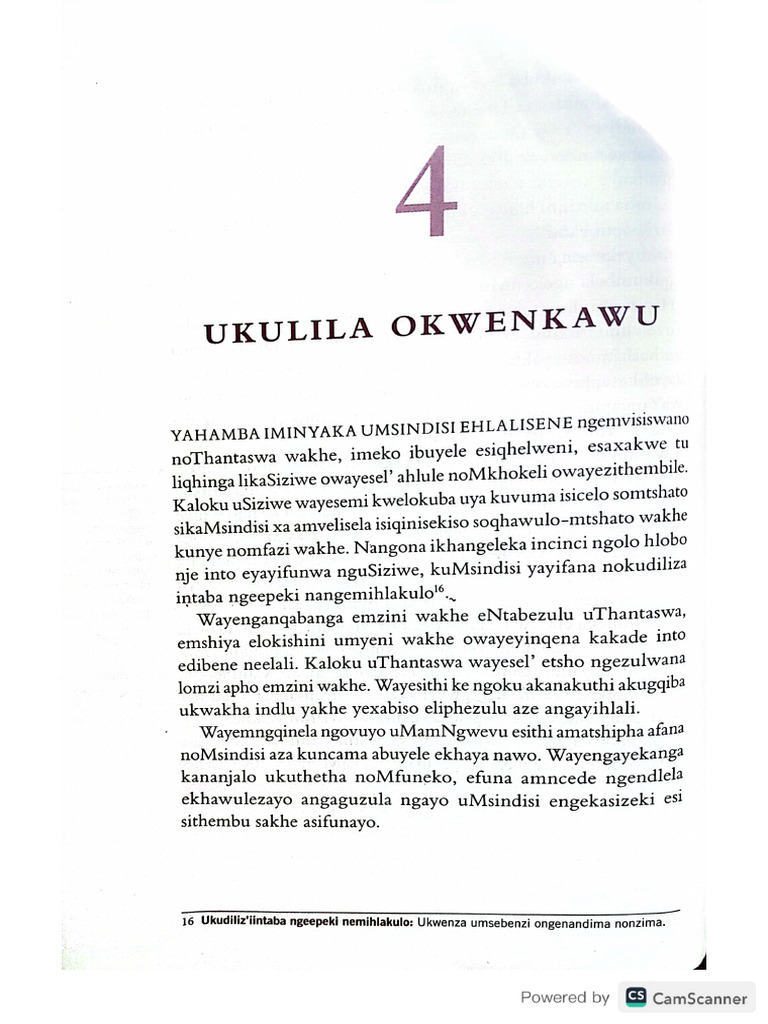 Isahluko 4 Ukulila Okwenkawu | PDF