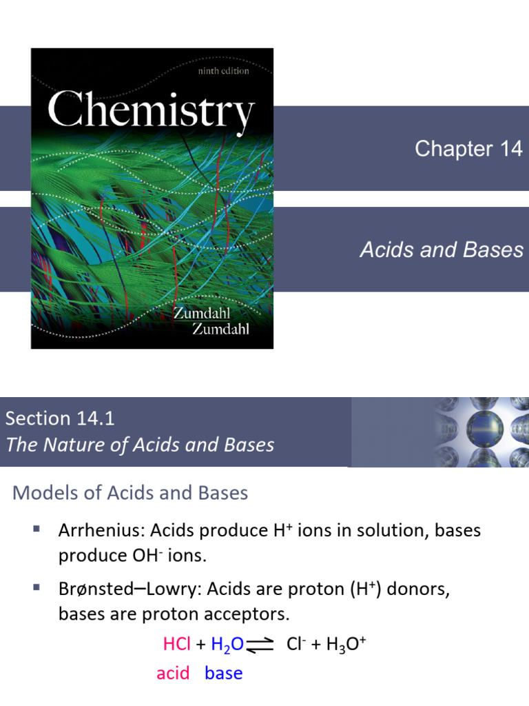 Chapter 14 - Acids and Bases | PDF | Acid | Hydroxide