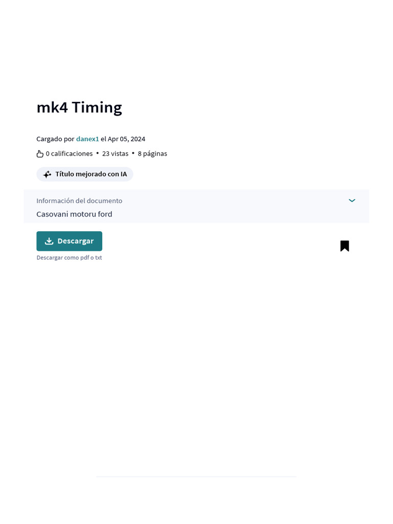 mk4 Timing Correas | PDF