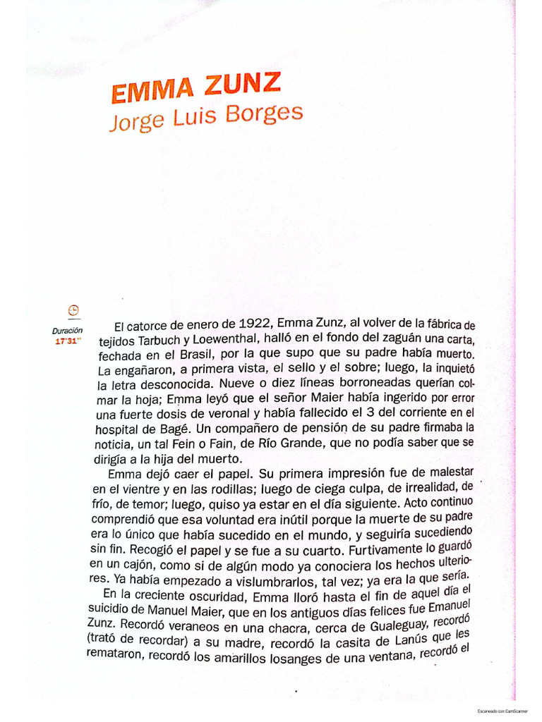 Emma Zunz - JLBorges | PDF