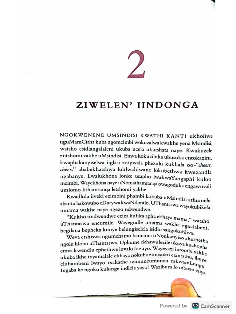 Isahluko 2 Ziwel'Eni Indonga | PDF